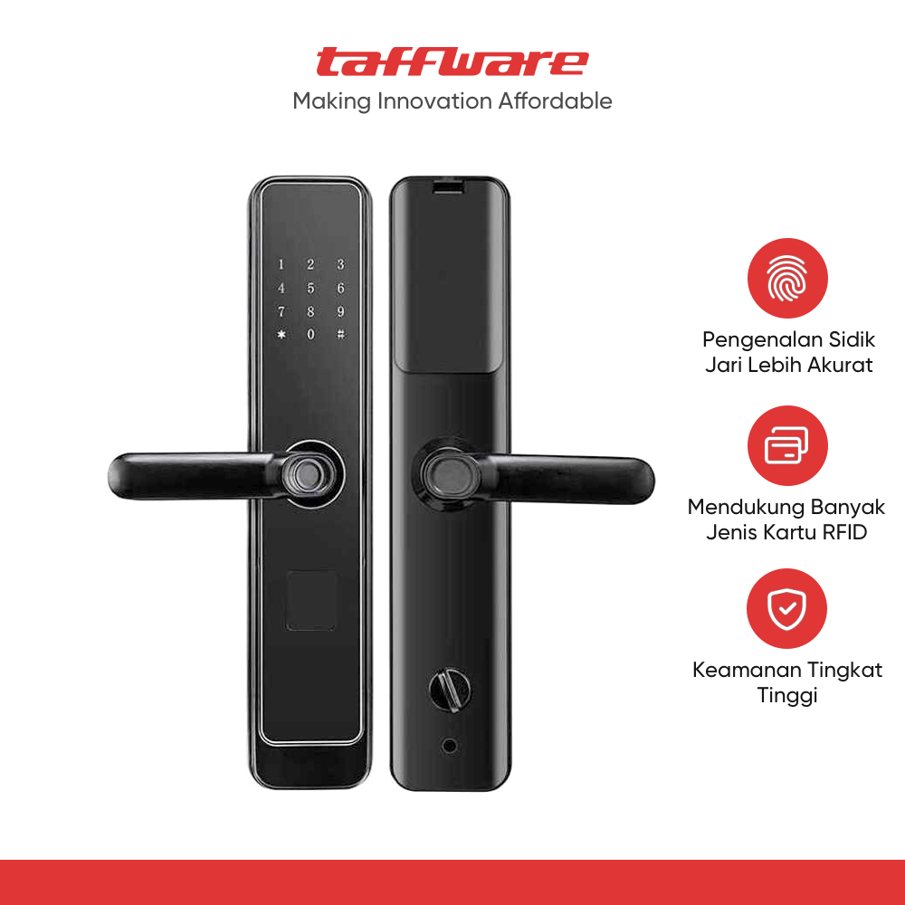 TaffHOME Smart Door Lock Password Fingerprint Card - XR24 - Taffware Official