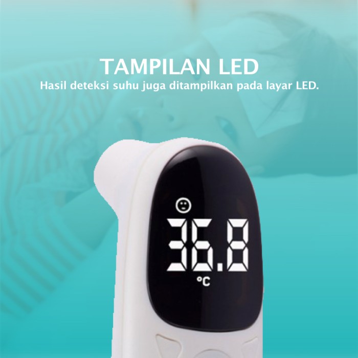 TaffOmicron Termometer Suhu Tubuh Thermogun Digital Non Contact - F02 ...