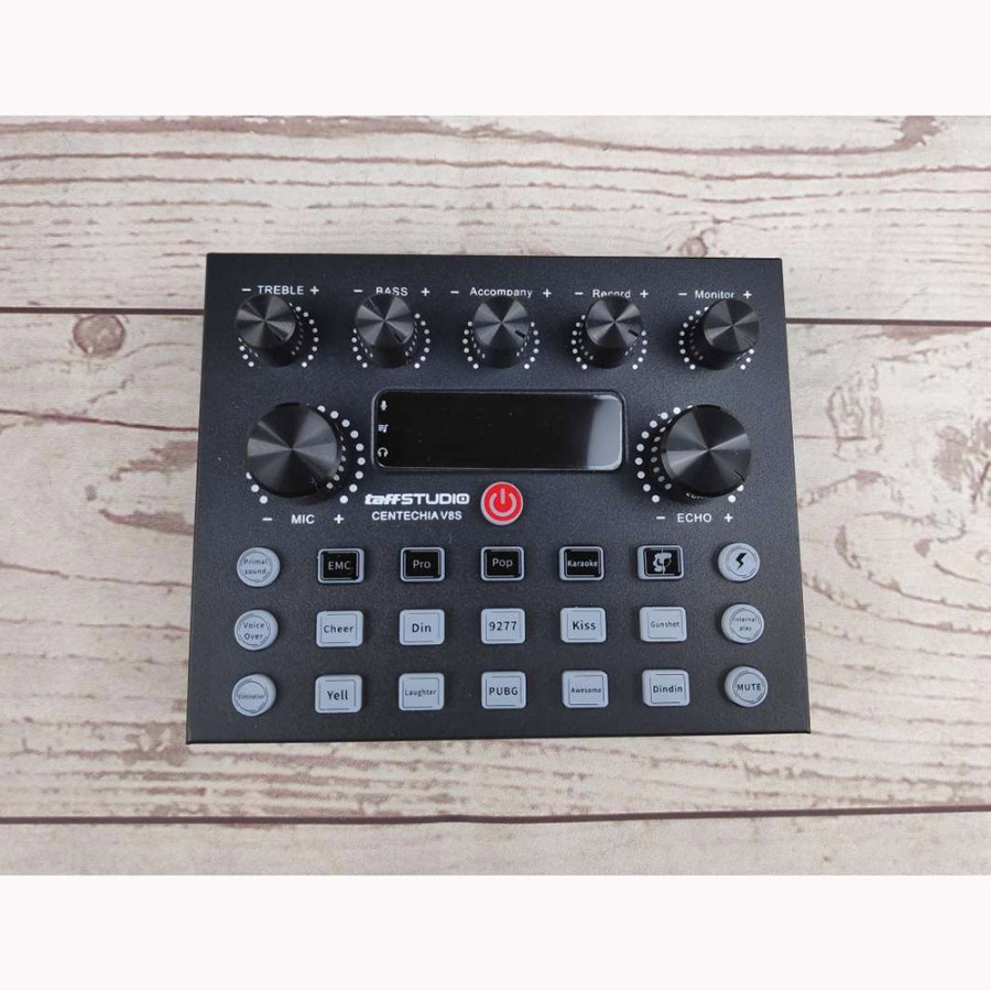 TaffSTUDIO Mixer USB External Sound Card Bluetooth Amplifier Live ...