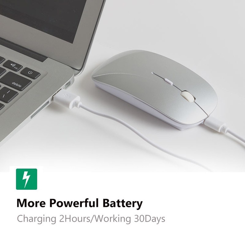 Taffware Silent Mouse Rechargeable Dual Mode Bluetooth 5.2 dan 2.4GHz ...