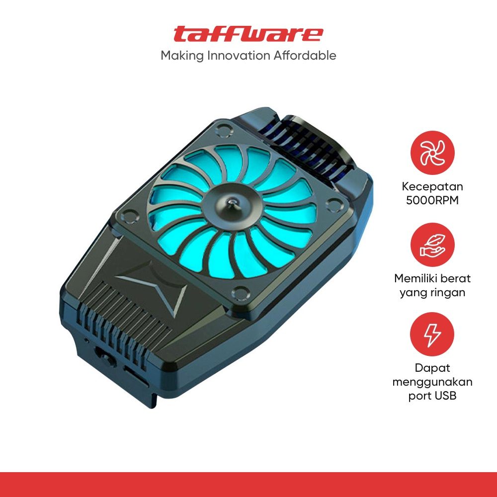 TaffGO Smartphone Cooling Fan Kipas Pendingin Radiator Heat Sink - H-15 ...