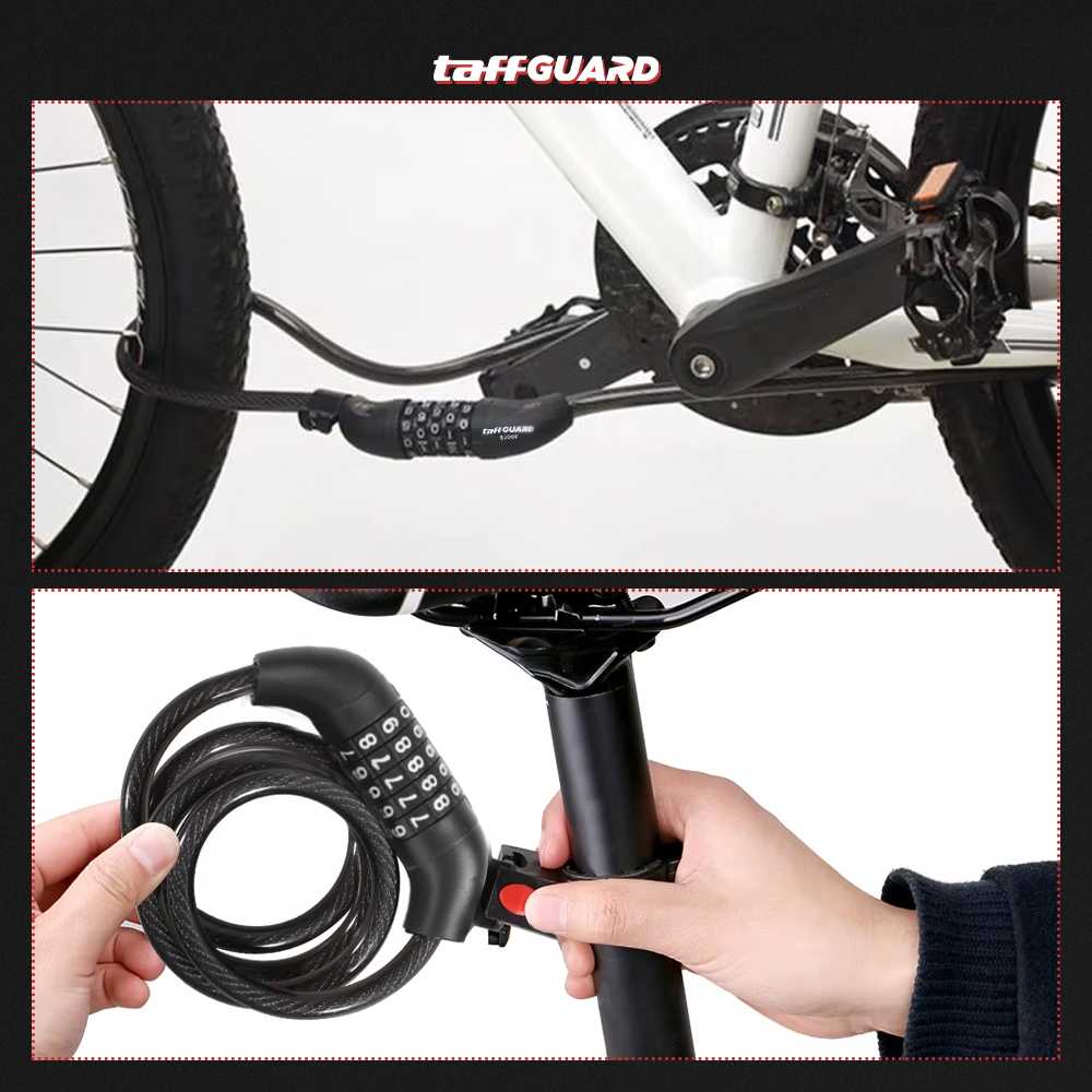 TaffGUARD Gembok Sepeda Kode Angka 5 Digit - SJ008 - Black - Taffware ...