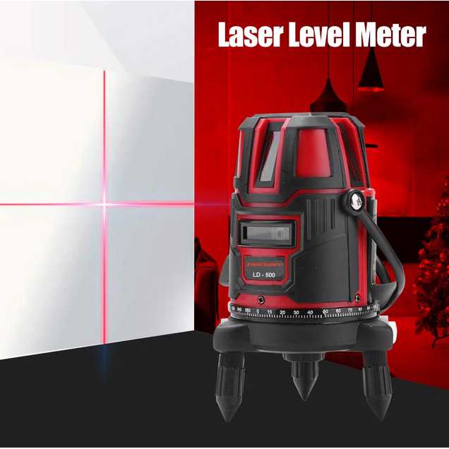 Taffware Mesin Self Leveling 5 Line Laser Red Beam Infrared 4D - LD-500 ...