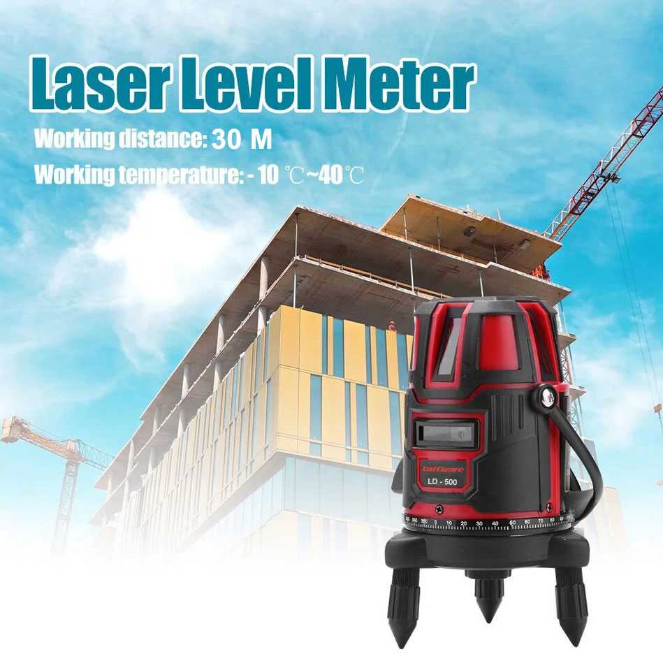 Taffware Mesin Self Leveling 5 Line Laser Red Beam Infrared 4D - LD-500 ...