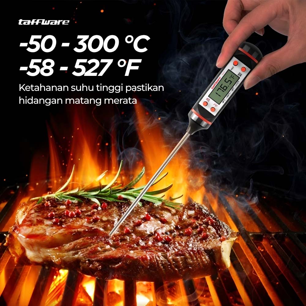 Taffware Termometer Makanan Digital Daging Kopi Susu - TP101 - Taffware ...