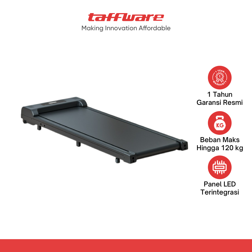 TaffSPORT Walking Pad Treadmill Elektrik Foldable Smart LED Display ...