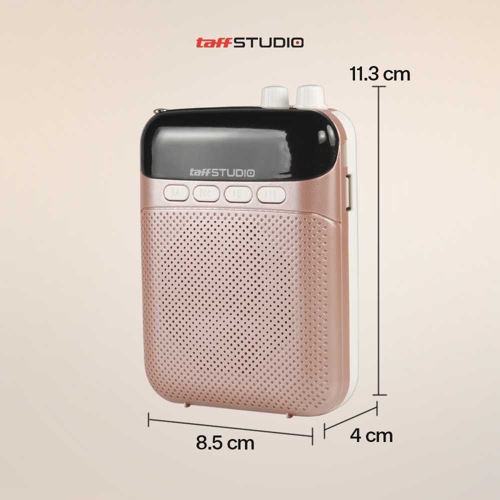 TaffSTUDIO Speaker Pinggang Microphone Bluetooth Amplifier Wireless ...