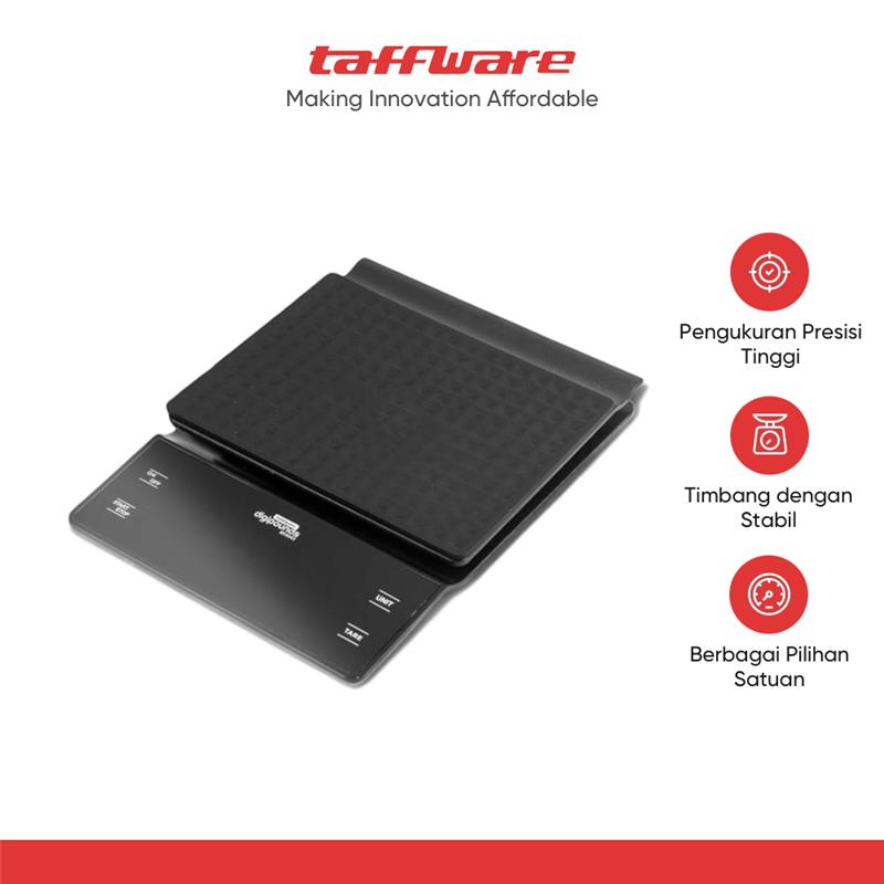 Taffware Digipounds Coffee Scale Timer Timbangan Dapur 3kg - EK6002 ...