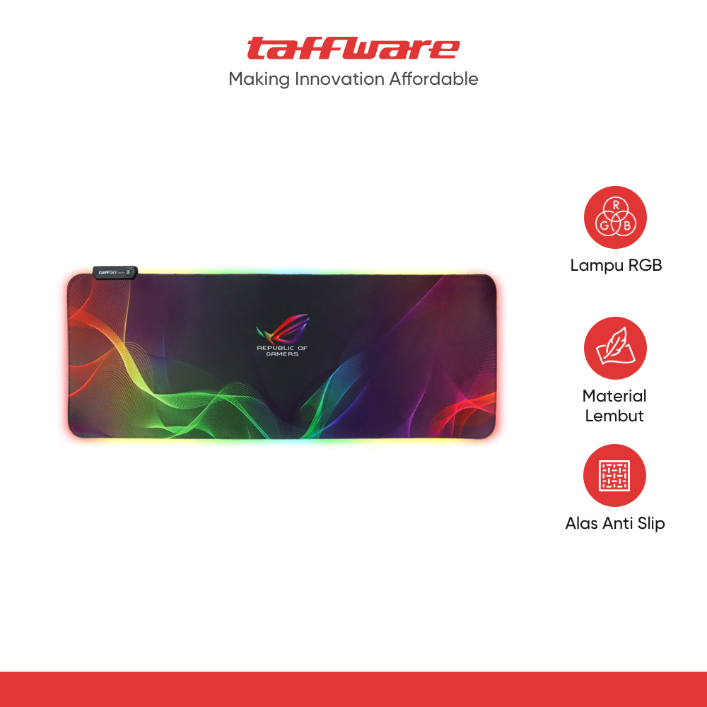 TaffGO Gaming Mouse Pad Illuminated RGB 800x300x3mm - GMS-GB-5 ...