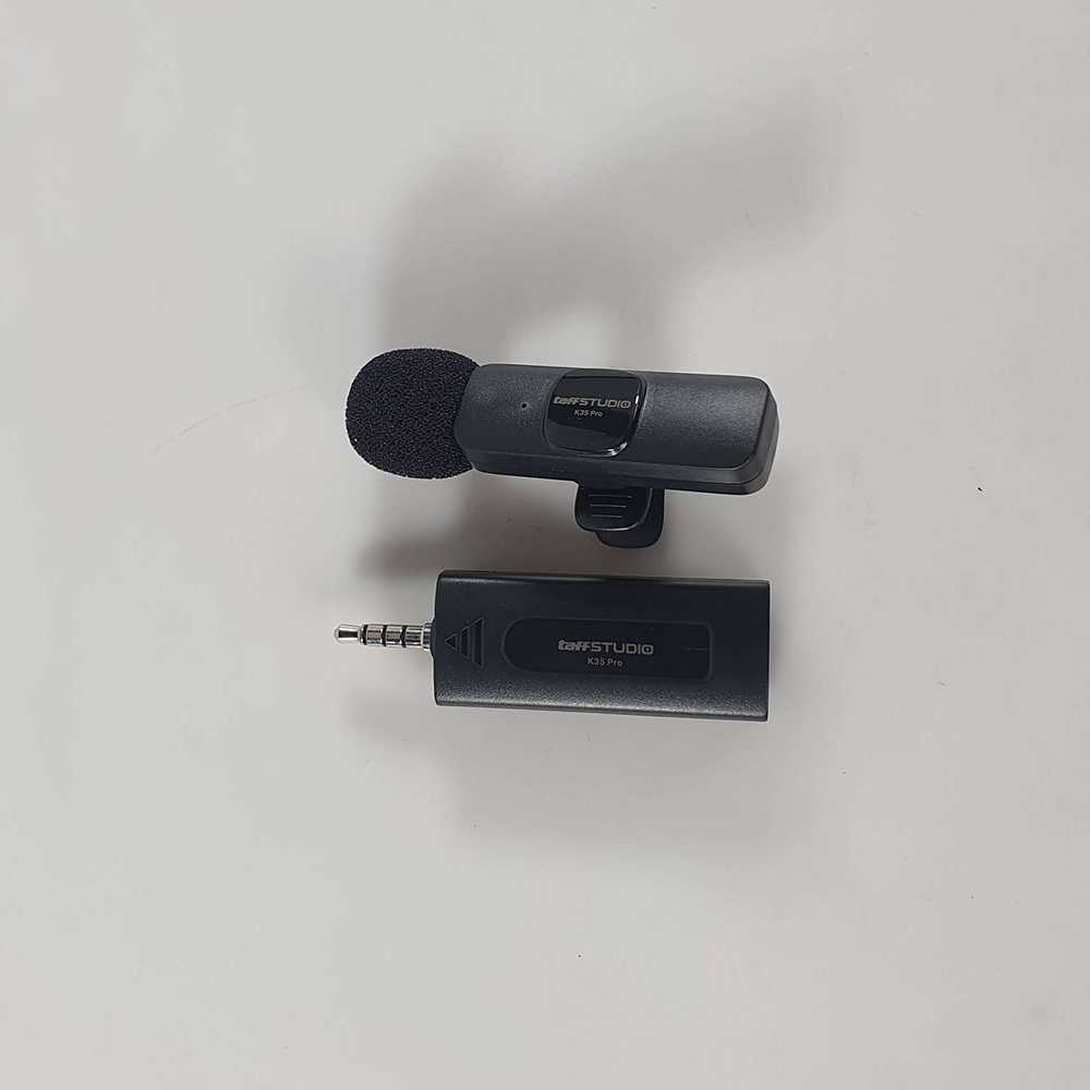 TaffSTUDIO Clip On Mic Wireless Vlogging Singing 3.5mm - K35 Pro ...
